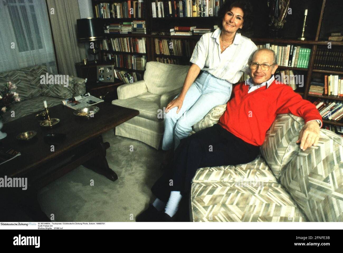 Curth Flatow with his wife Brigitte. [automated translation] Stock ...