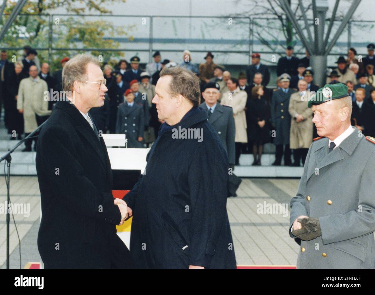 This photo shows the handover of office in the Federal Ministry of ...