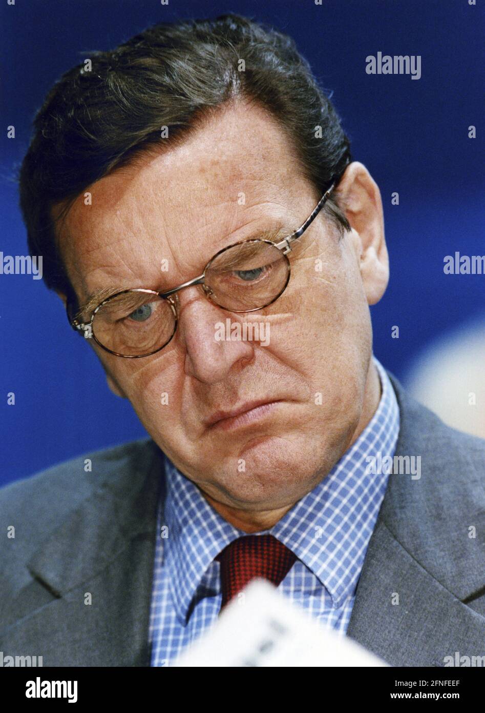 Portrait of Gerhard Schröder, Minister President of Lower Saxony, at ...