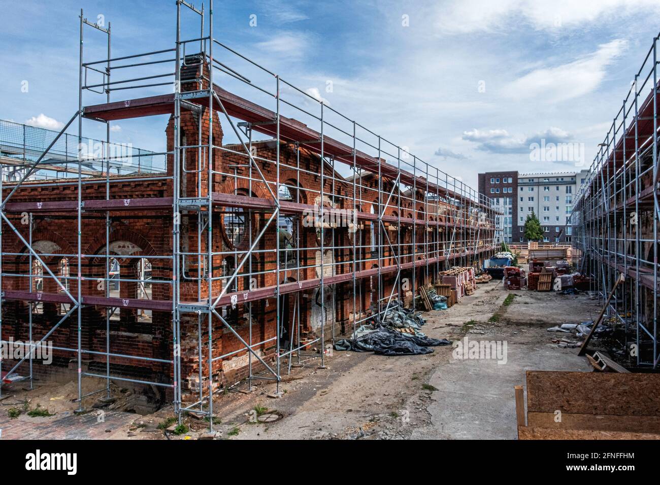 Developer preserves facade of former abattoir building during ...