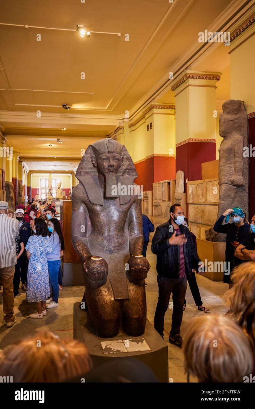 Cairo Egypt - April 13, 2021. Egyptian Museum, various exhibits Stock ...