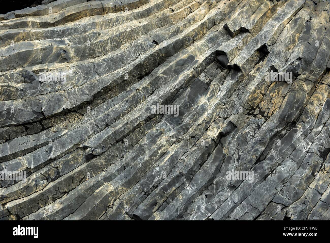 Black basalt column formation in Vik, Iceland Stock Photo - Alamy
