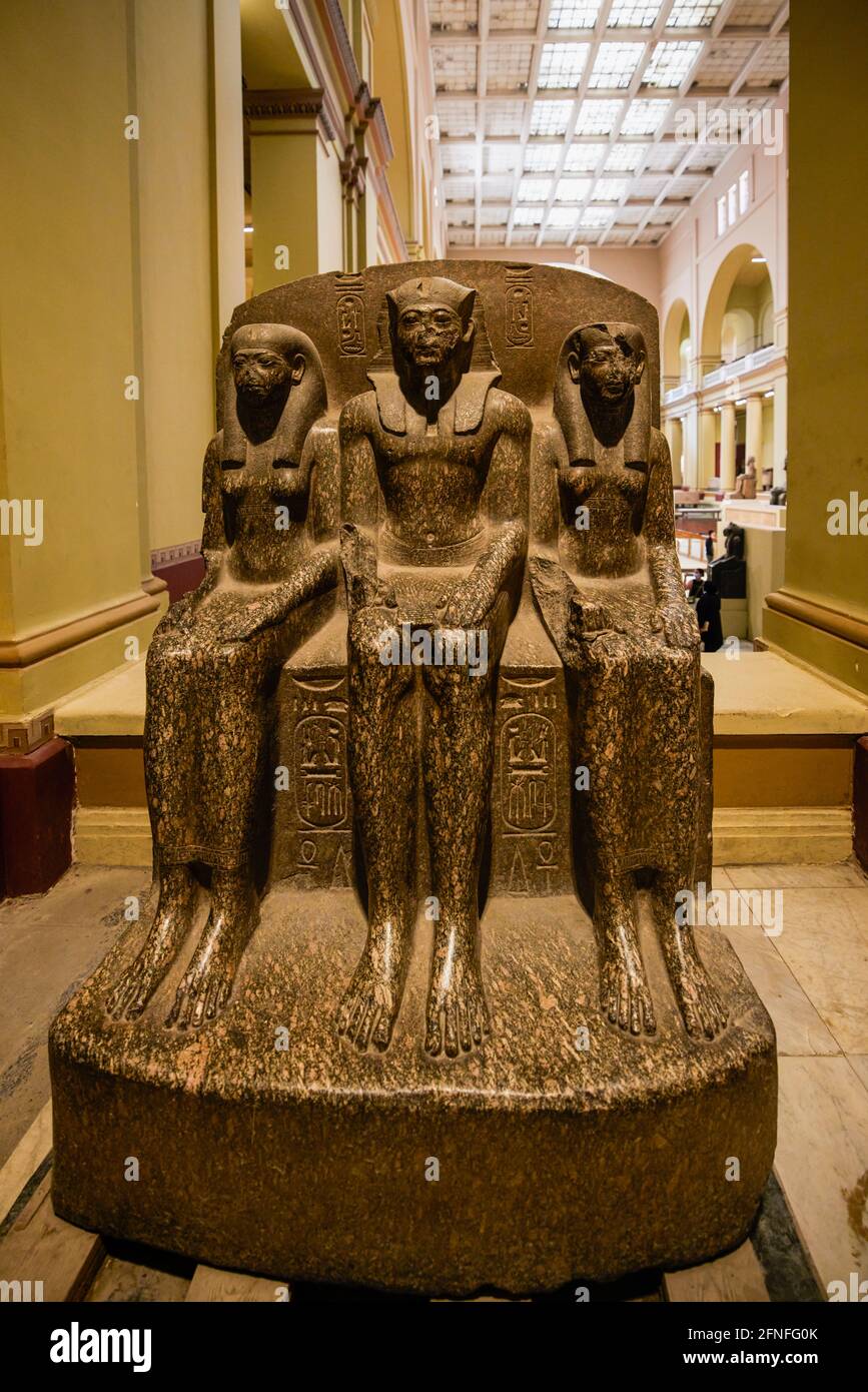 Cairo Egypt - April 13, 2021. Egyptian Museum, various exhibits Stock ...