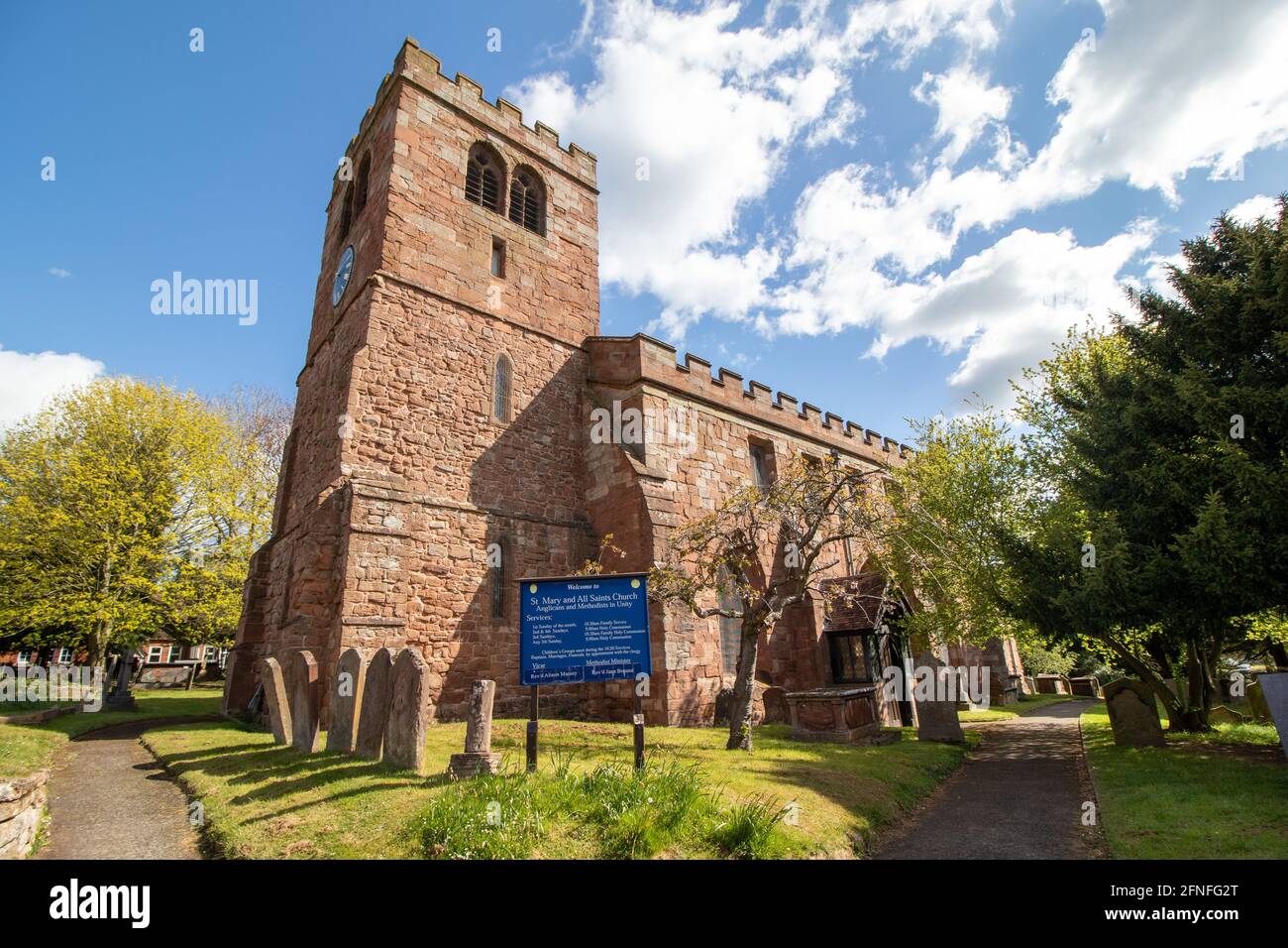 The Church of St Mary and All Saints situated in the centre of ...