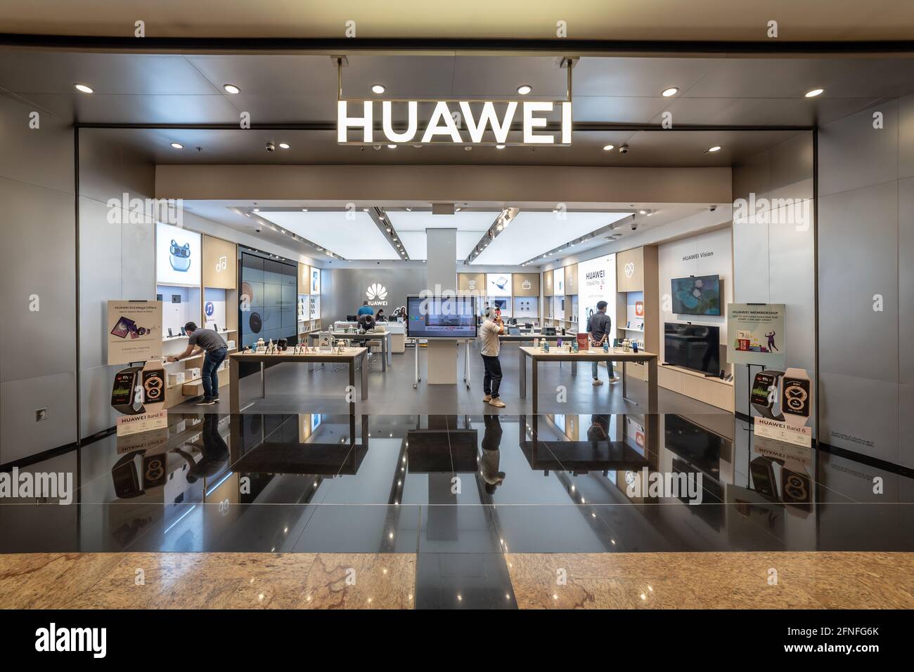 Dubai, United Arab Emirates – May 12, 2021, the Huawei retails shop at ...