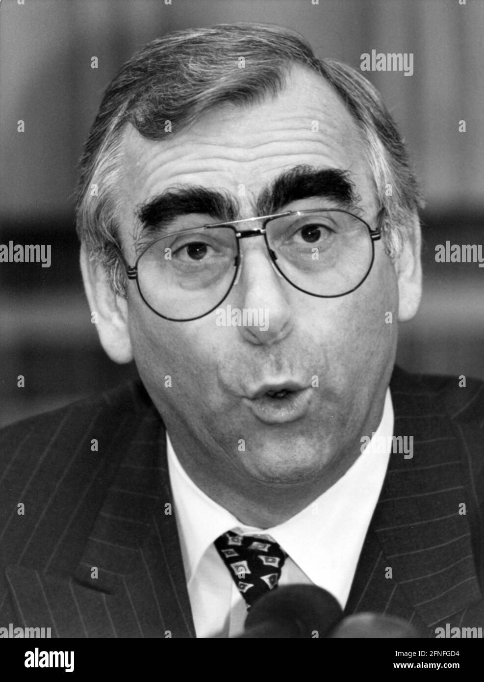 The Federal Minister of Finance and CSU Chairman Theodor Waigel ...