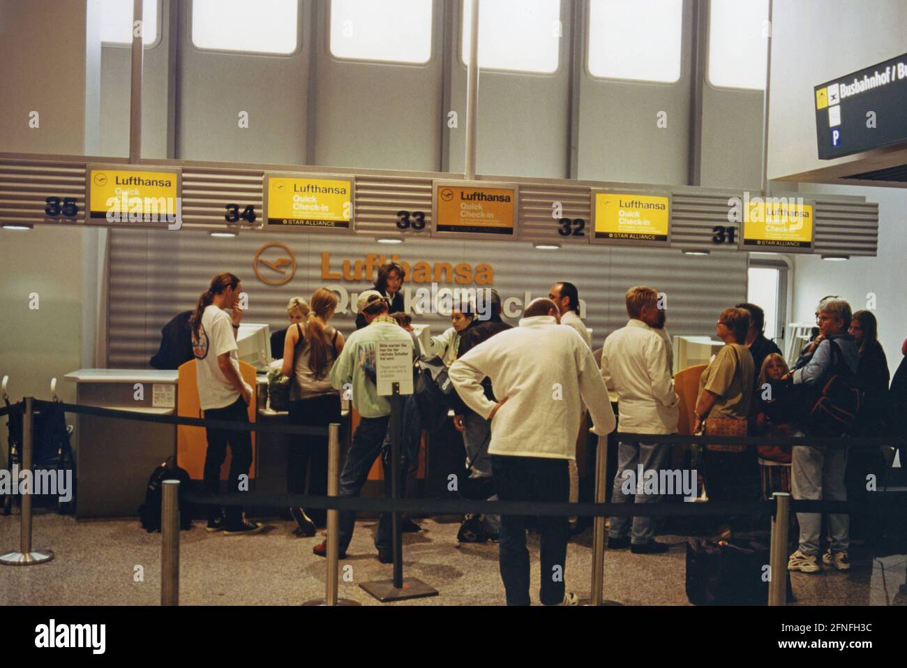 Lufthansa check-in counter at Düsseldorf airport. [automated ...