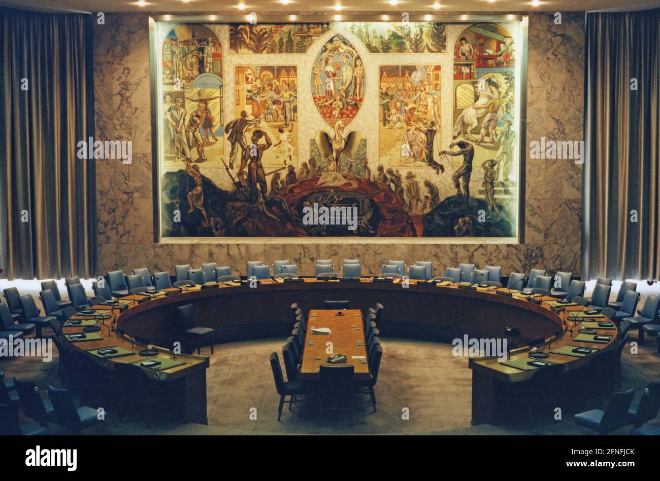 United Nations Security Council meeting room. [automated translation ...