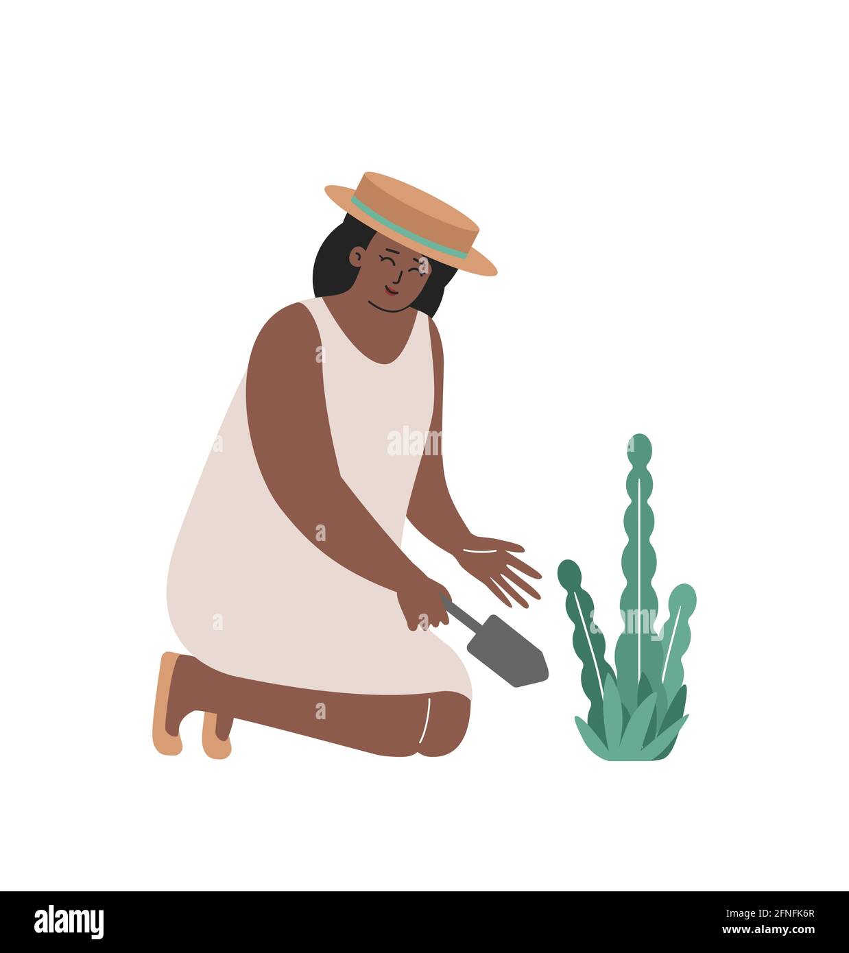 Woman adult summer dress Stock Vector Images - Alamy