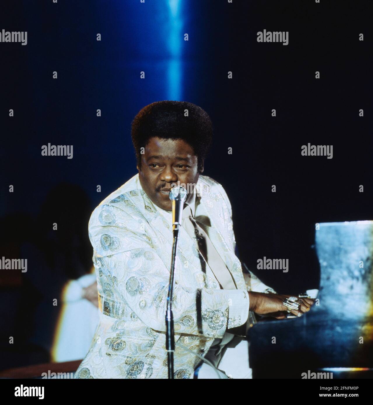 Fats Domino, amerikanischer Pianist, Sänger und Songwriter, bei einem ...