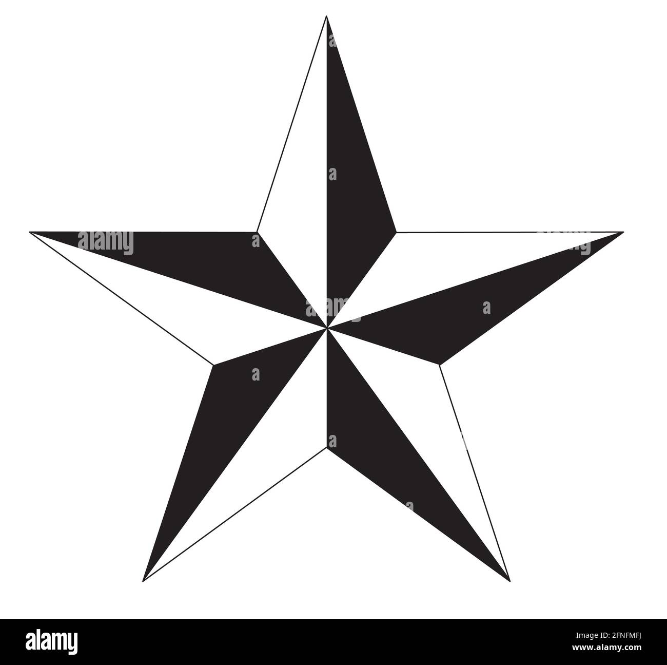 star icon on white background. black and white star sign. flat style ...