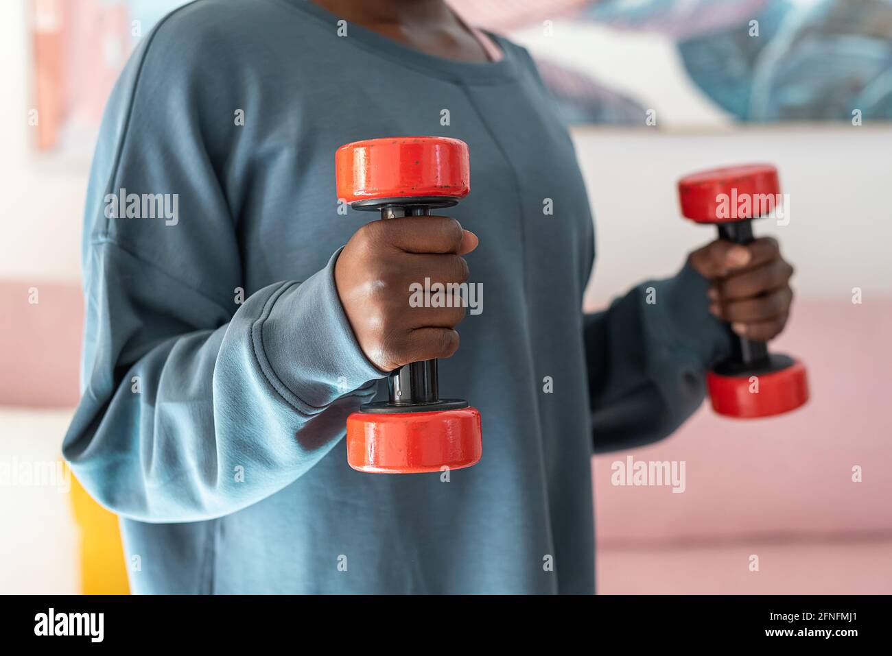 African american sportswoman doing hi-res stock photography and images ...