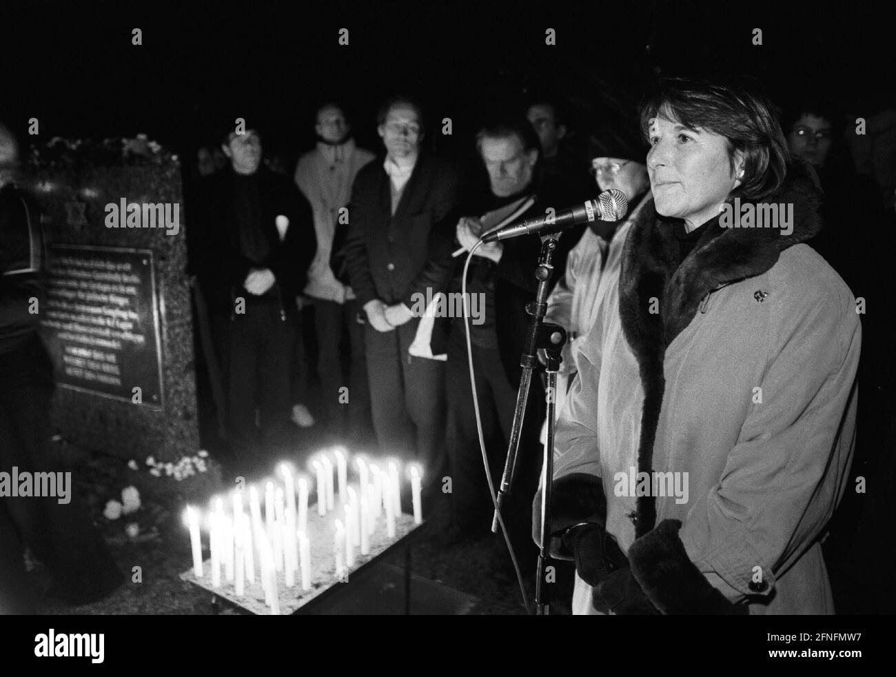 Commemoration at the memorial for the deported Berlin Jews in the Große ...