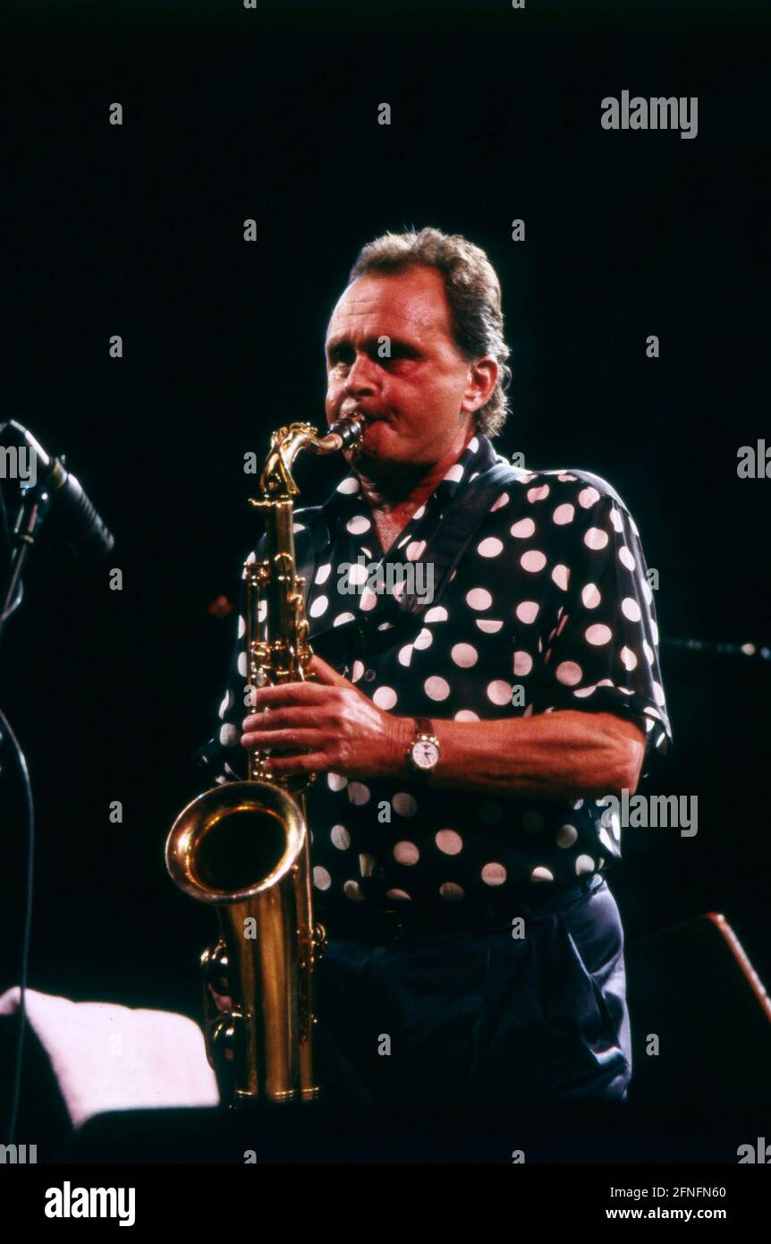 Stan Getz, amerikanischer Jazz-Saxophonist, Auftritt beim Jazz Gipfel ...