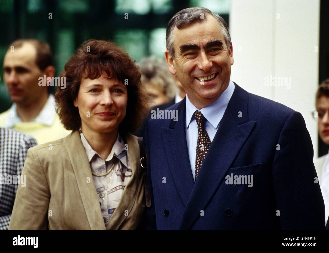 Federal Minister of Finance Theo WAIGEL , CSU , and Irene EPPLE ...
