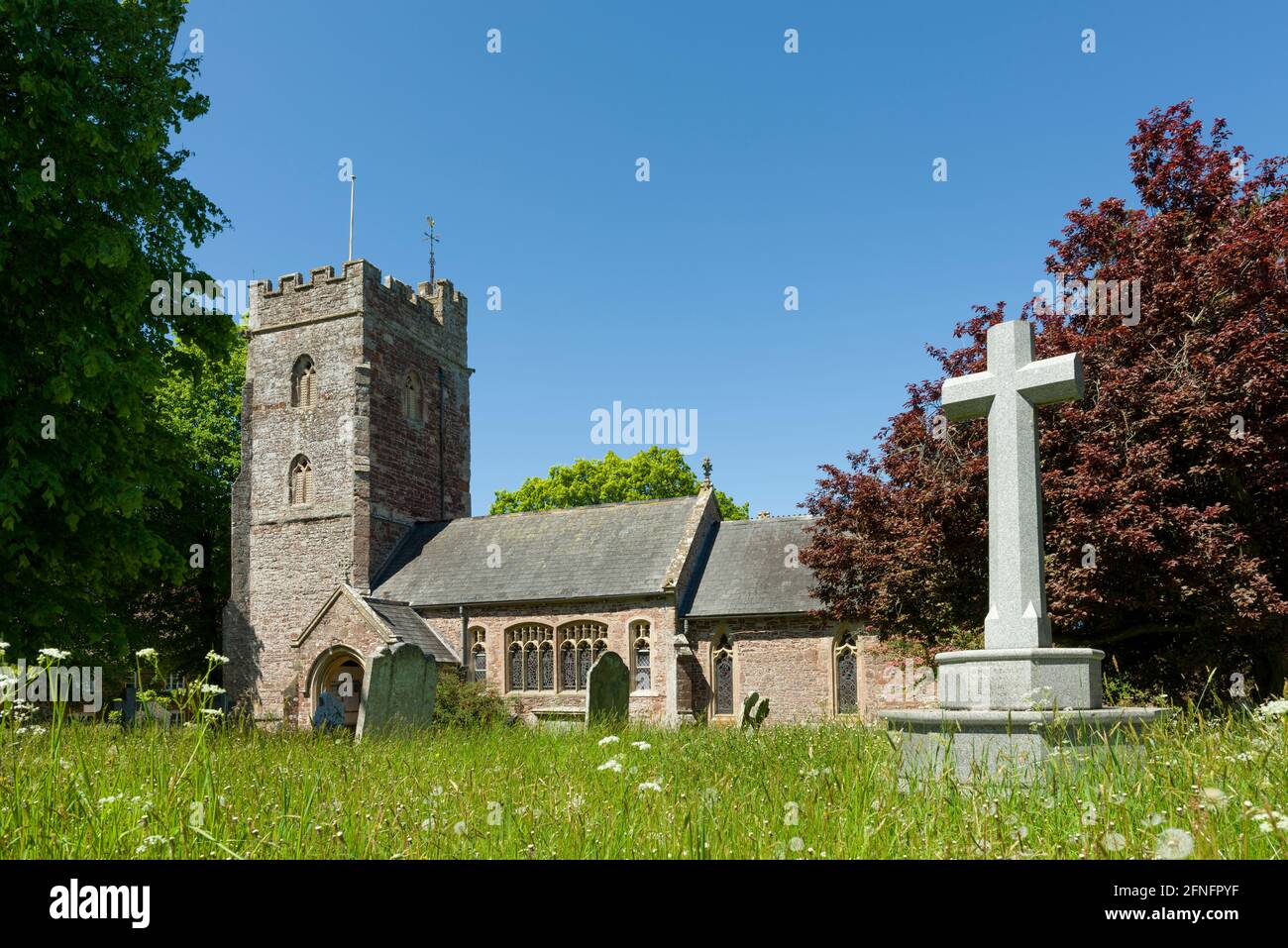 The Church of St Peter and St Paul in the village of Over Stowey in the ...