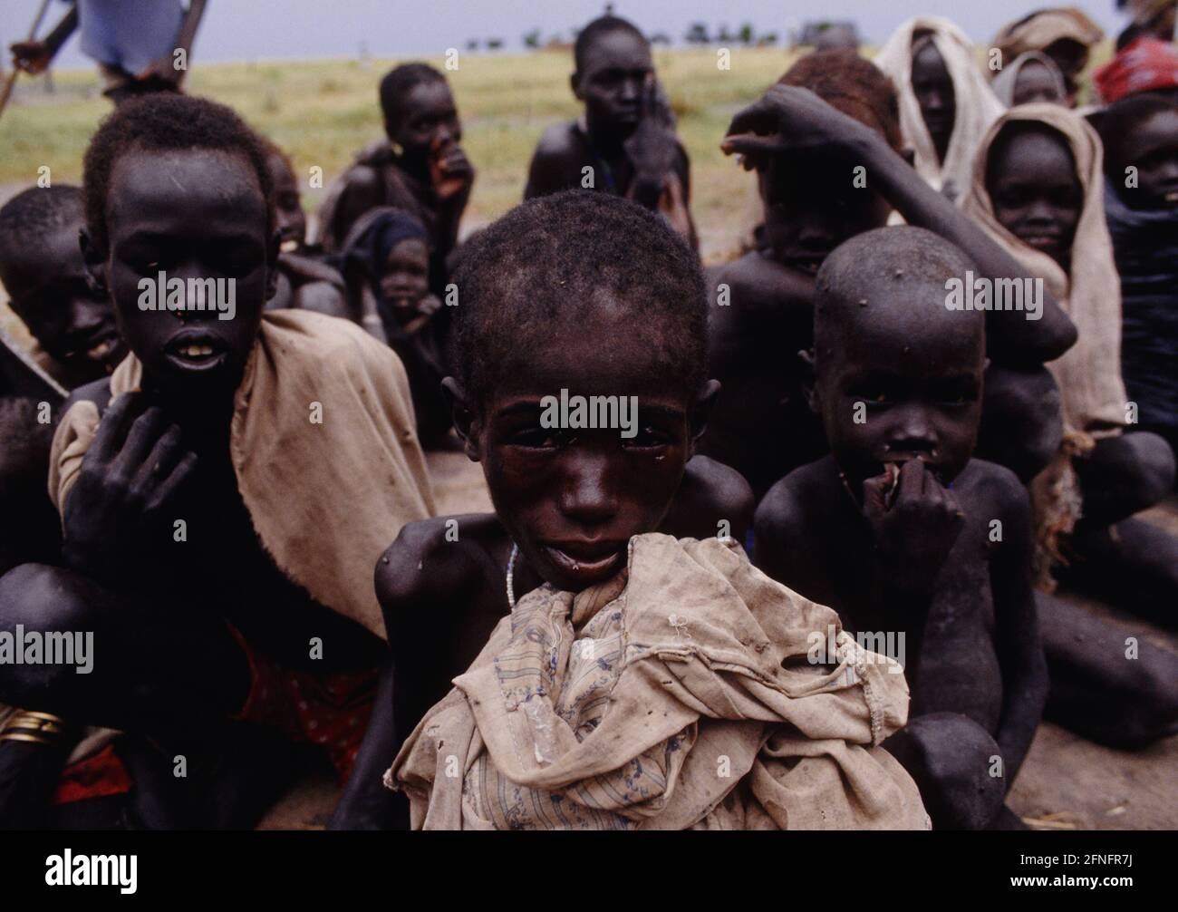 SDN , SUDAN : Children waiting for help in Waat ( South Sudan ...