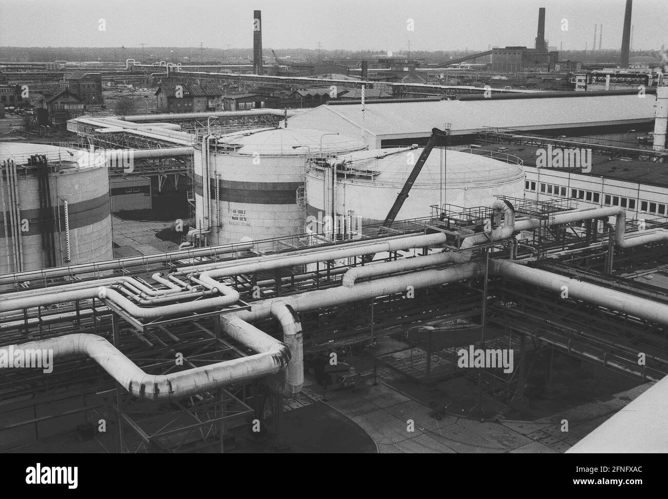 Saxony-Anhalt / GDR / Industry / 1992 Bitterfeld . The former chemical ...