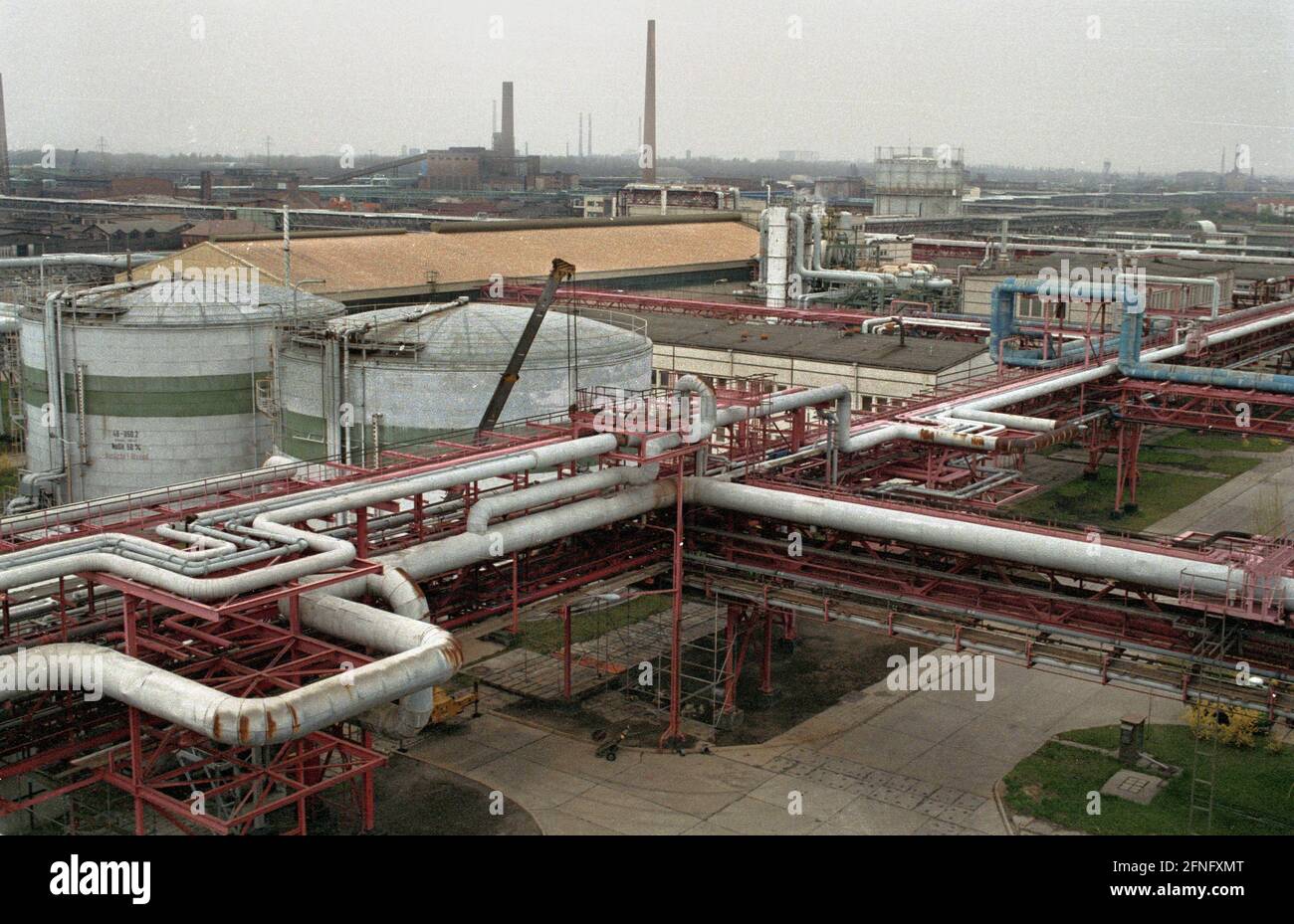 Saxony-Anhalt / GDR / Industry / 1992 Bitterfeld . The former chemical ...