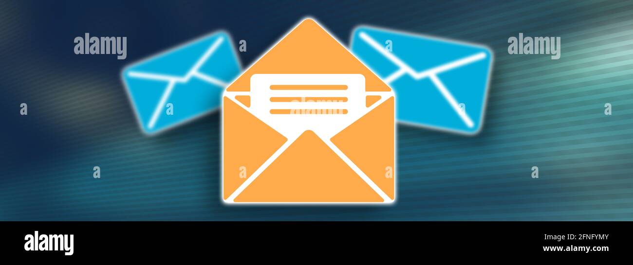 Illustration of a message concept Stock Photo - Alamy