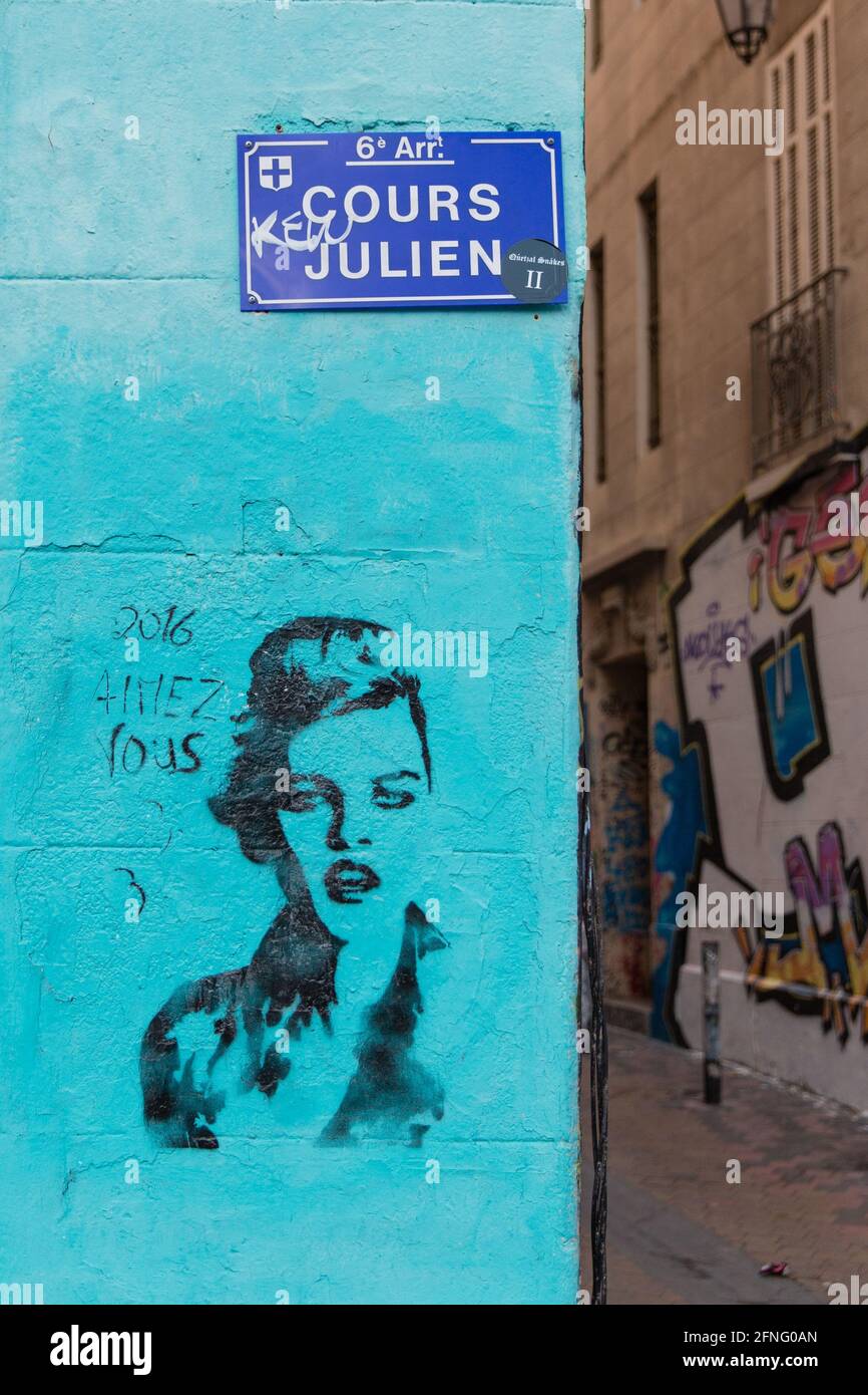 Cours Julien, Marseille, France Stock Photo - Alamy