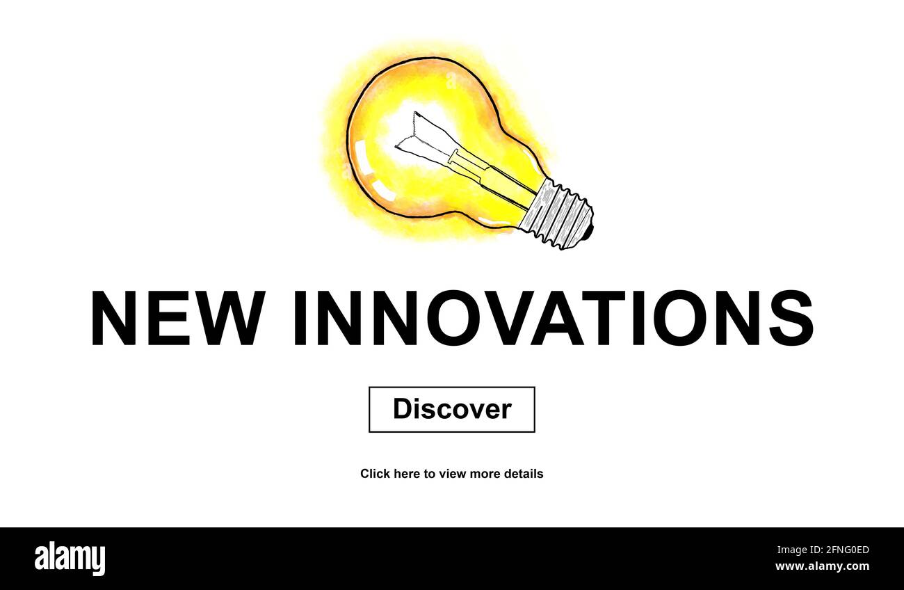 Concept of new innovations on white background Stock Photo - Alamy