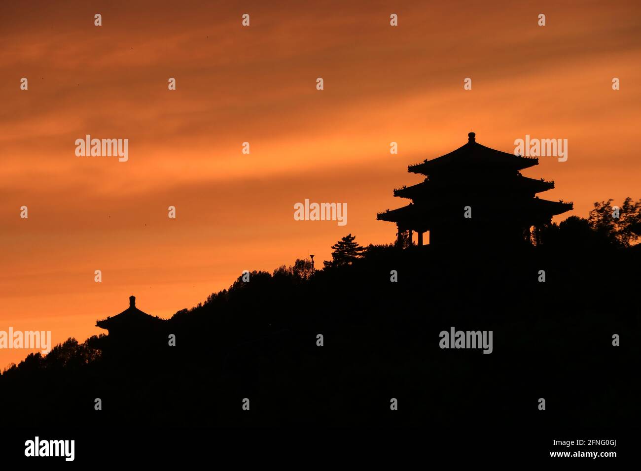 Beijing, Beijing, China. 17th May, 2021. On May 16, 2021, at sunset ...