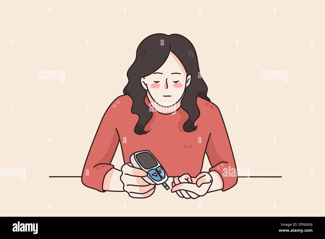 Glucometer cartoon hi-res stock photography and images - Alamy