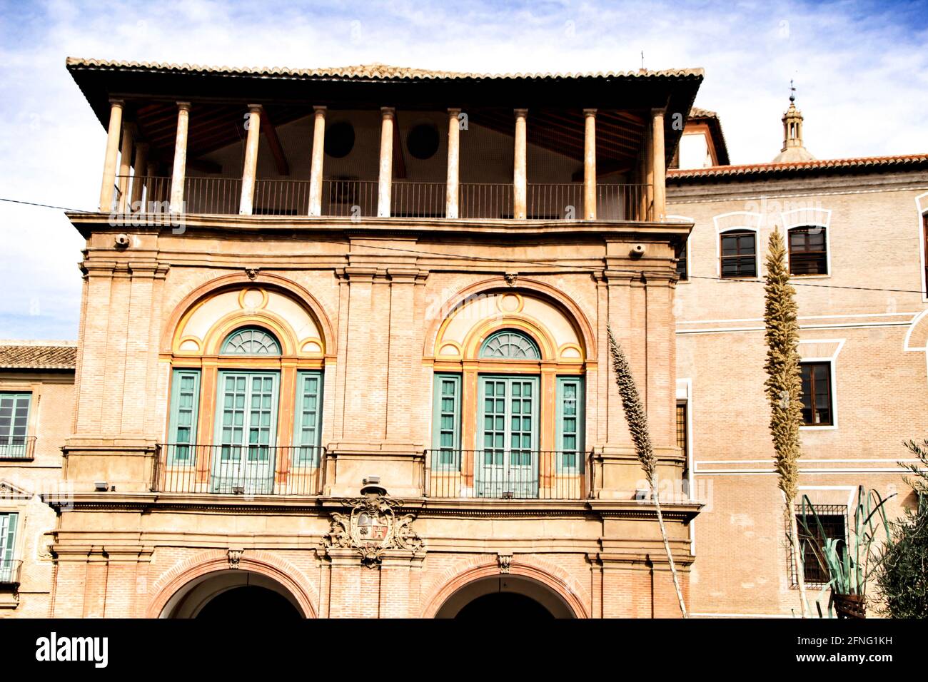 Beautiful old Episcopal Palace facade in Murcia Stock Photo - Alamy
