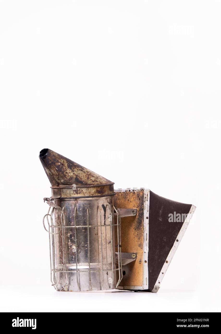 Dirty Bee smoker isolated on white background Stock Photo - Alamy