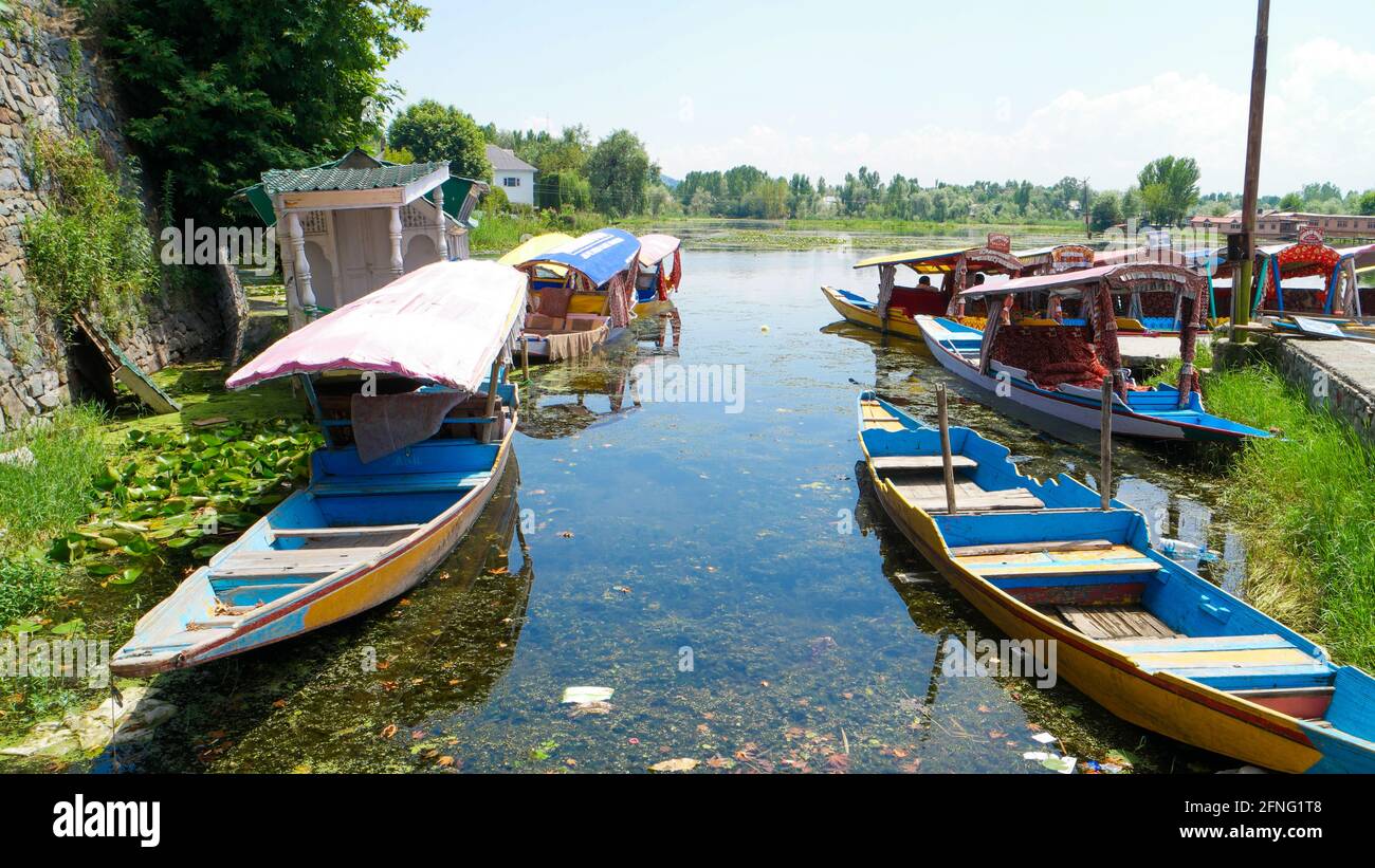 Beautiful View Of Srinagar The Capital Of Kashmir India On The Banks