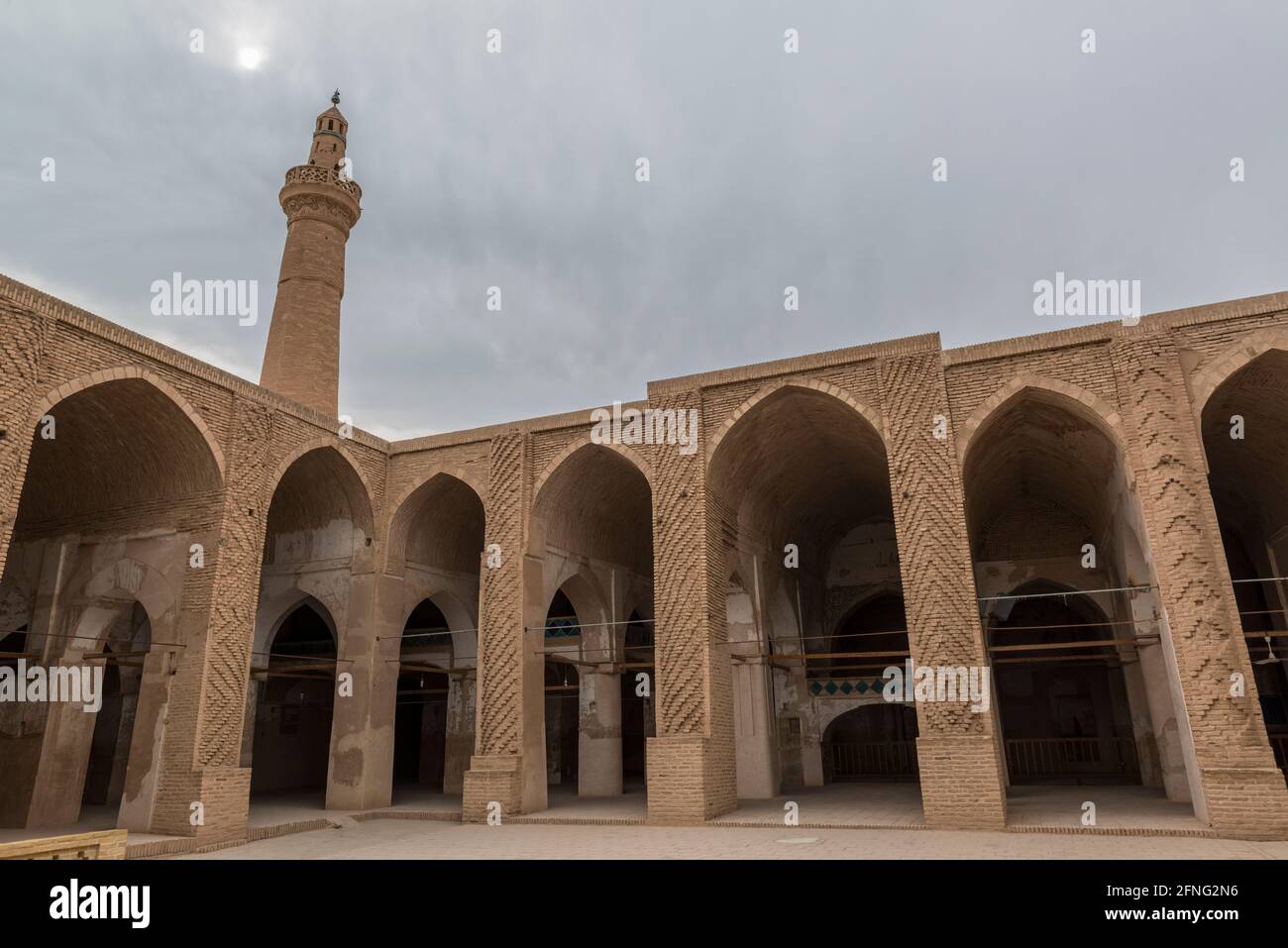 The Jameh (Friday) Mosque. View from the courtyard. Nain, Nain County ...