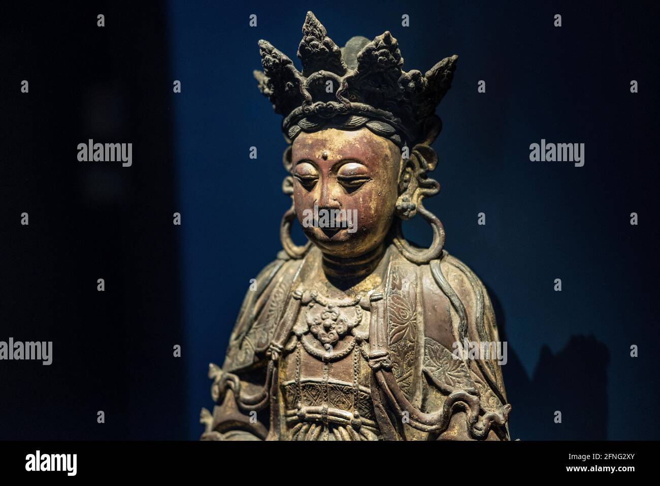 Buddha, statue, exhibition, collection, Basel, Museum of Culture Stock ...