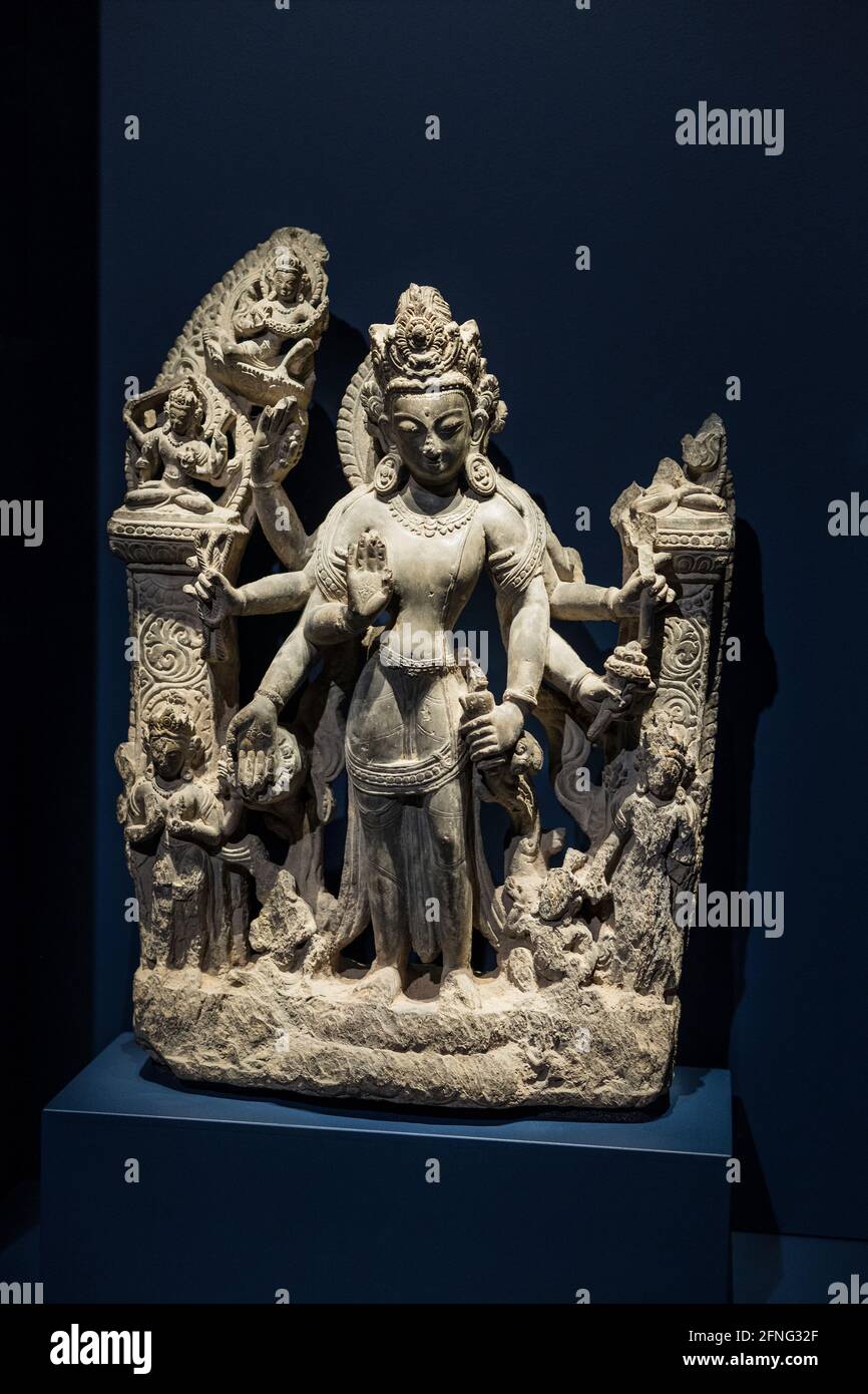 Buddha, statue, exhibition, collection, Basel, Museum of Culture Stock ...