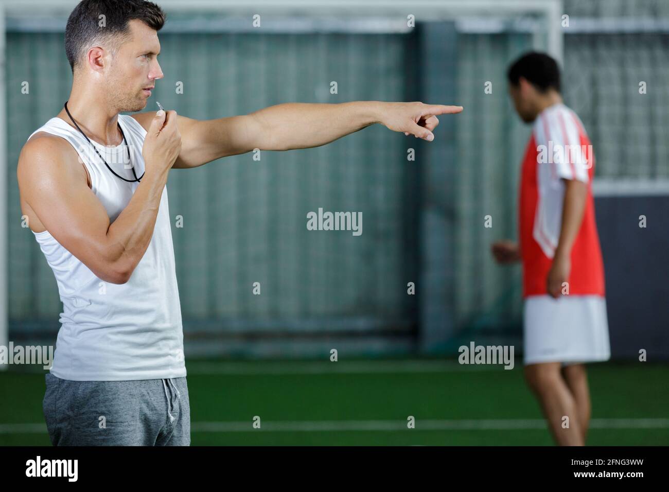 soccer referee focused on work Stock Photo - Alamy