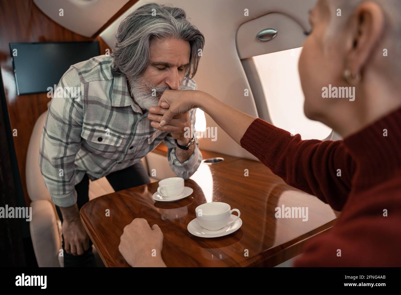 Private kiss hi-res stock photography and images - Alamy