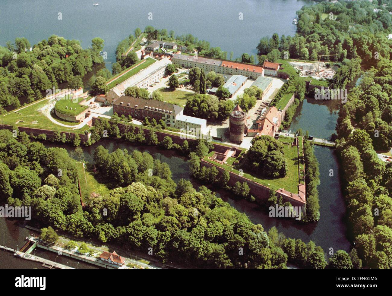 Berlin / Spandau / Castles / 1995 Spandau Citadel with the Julius Tower ...