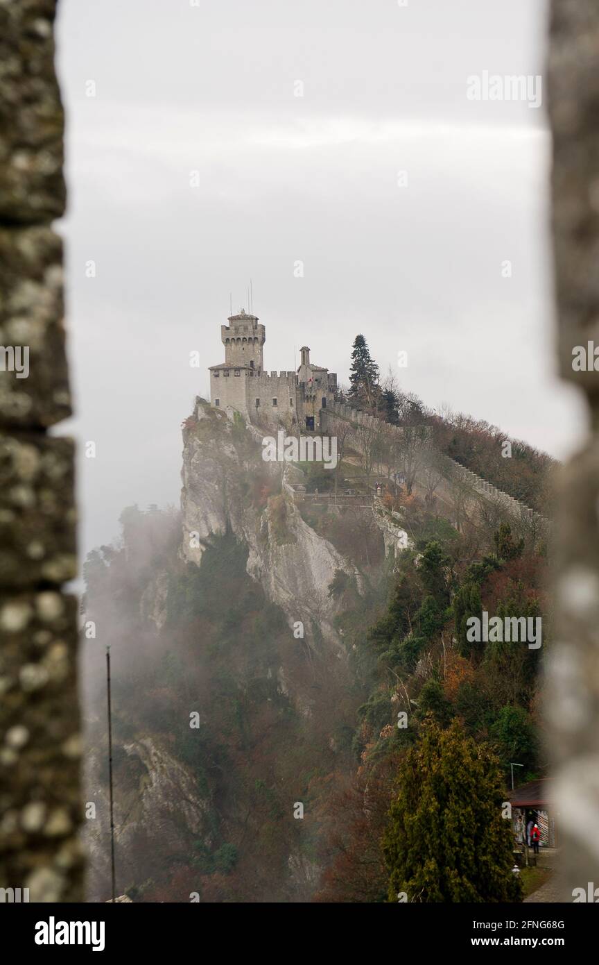 Europe, italy, Marche, The Guaita fortress (Prima Torre) is the oldest ...
