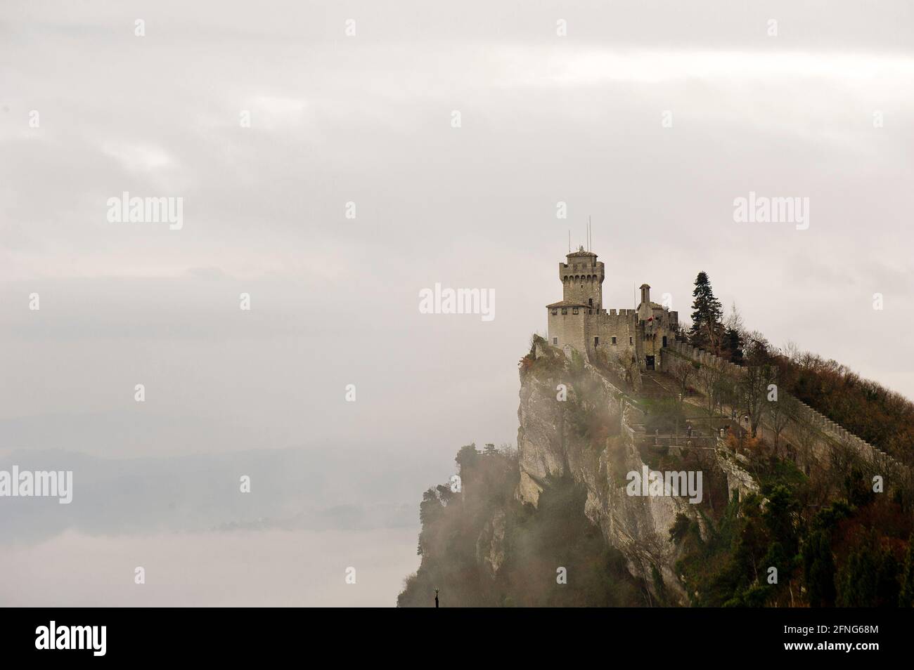 Europe, italy, Marche, The Guaita fortress (Prima Torre) is the oldest ...