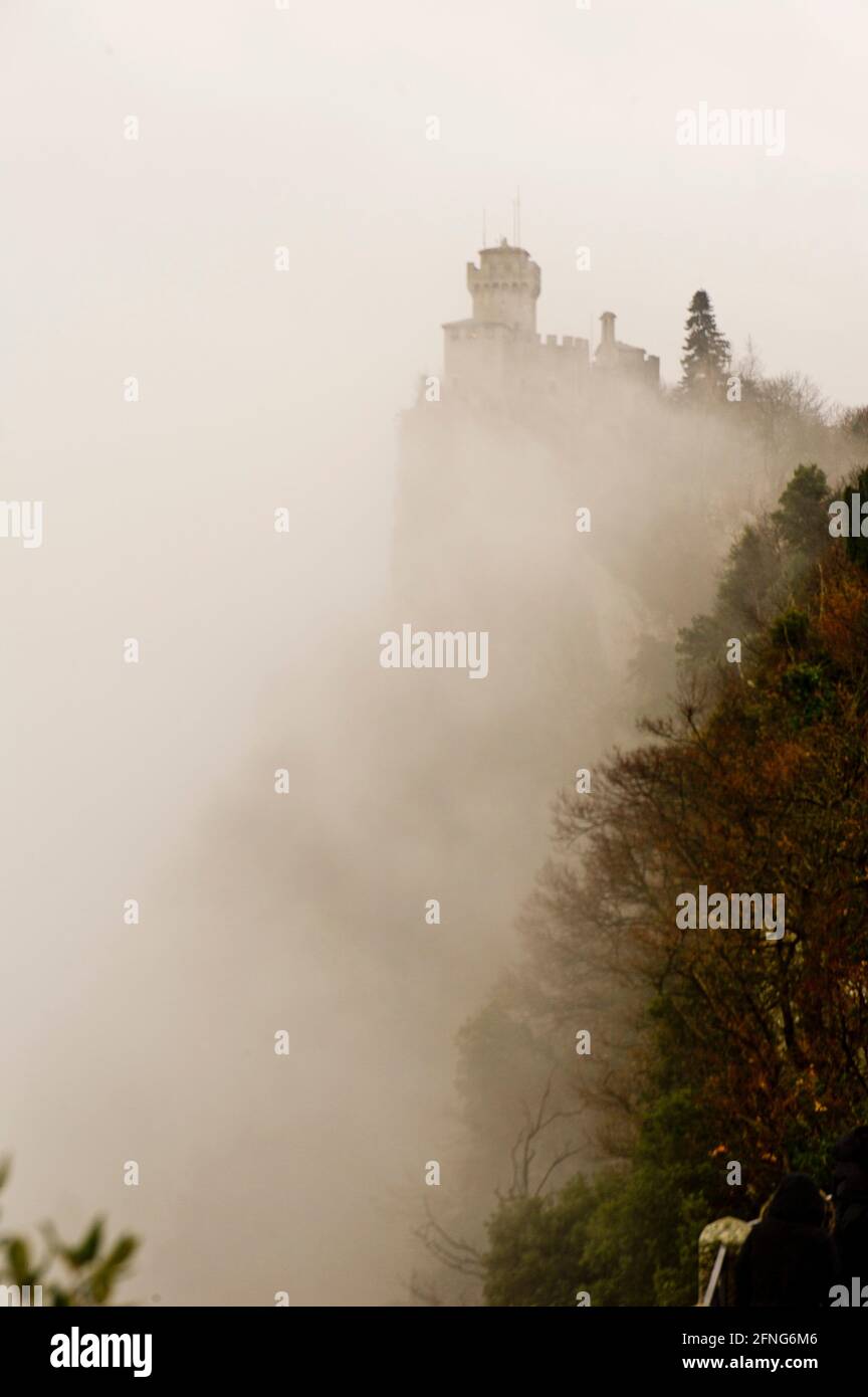 Europe, italy, Marche, The Guaita fortress (Prima Torre) is the oldest ...