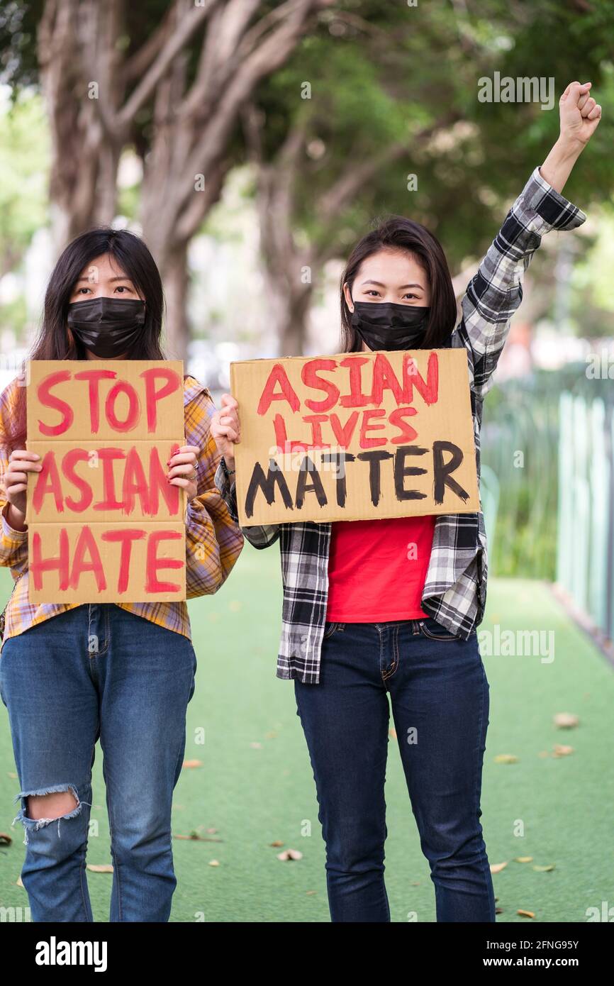 Chinese protest against covid racism hi-res stock photography and ...