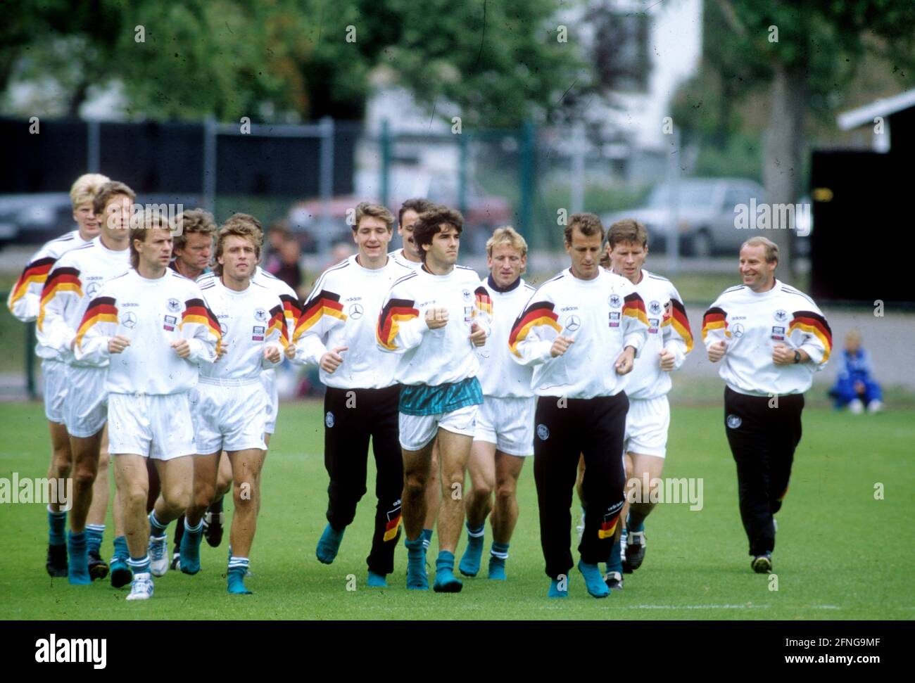 European Football Championship 1992 in Sweden: Training of the German ...