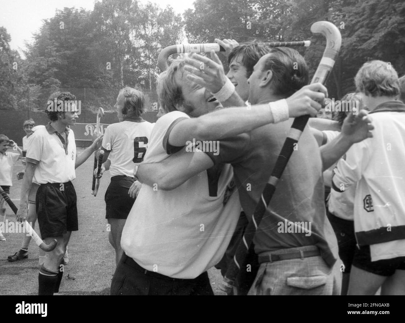 Final match for the German championship in men's field hockey. Rot-Weiß ...
