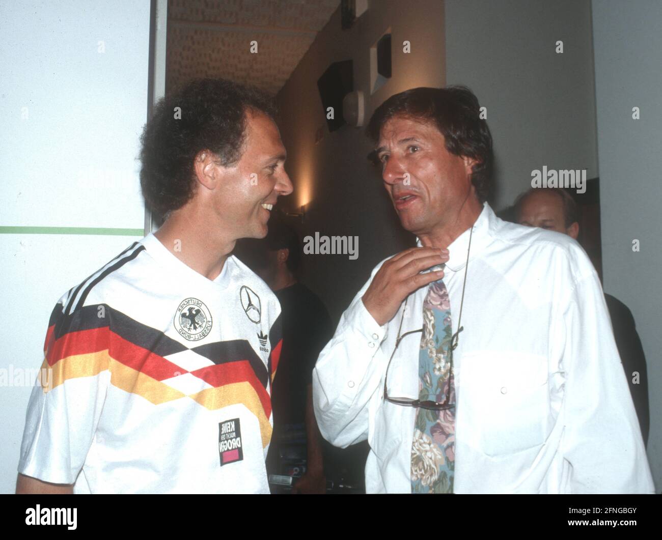 Football World Cup 1990 in Italy. Team headquarters in Erba: Castello ...