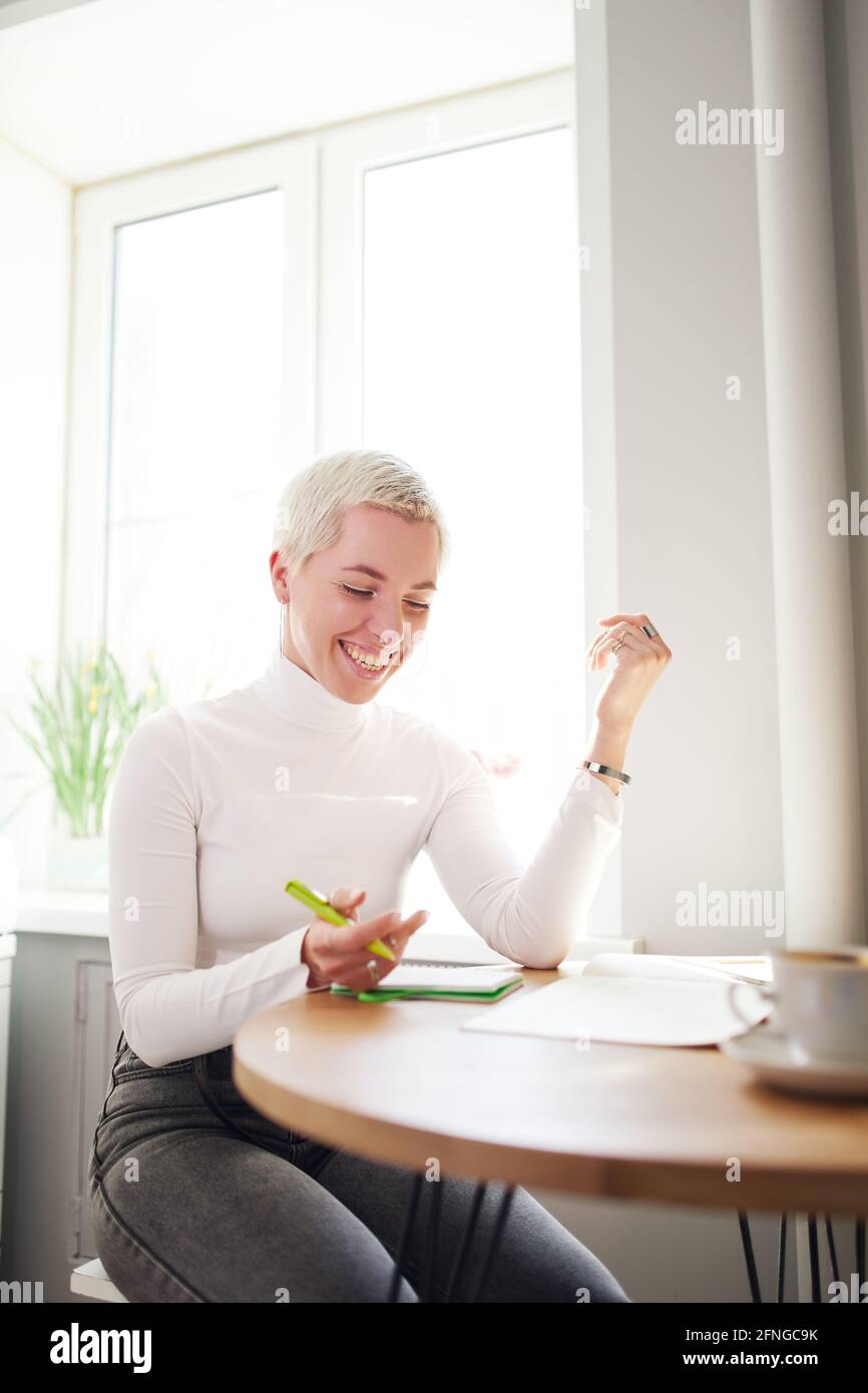 Side view female astrologist hi-res stock photography and images - Alamy