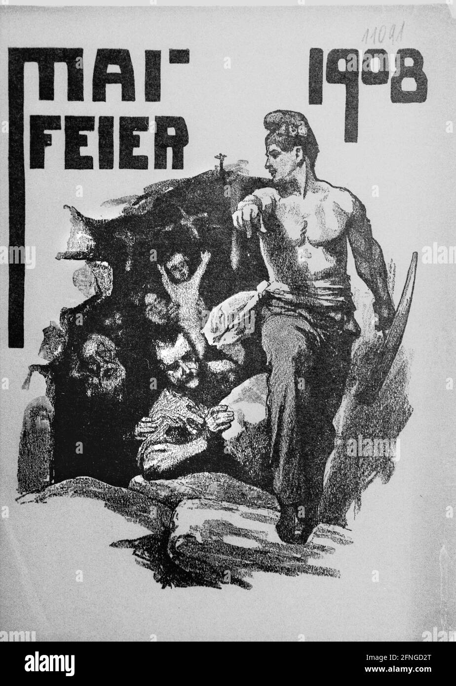 Berlin / Trade Unions / History / 1908 Posters and Newspaper Titles for ...