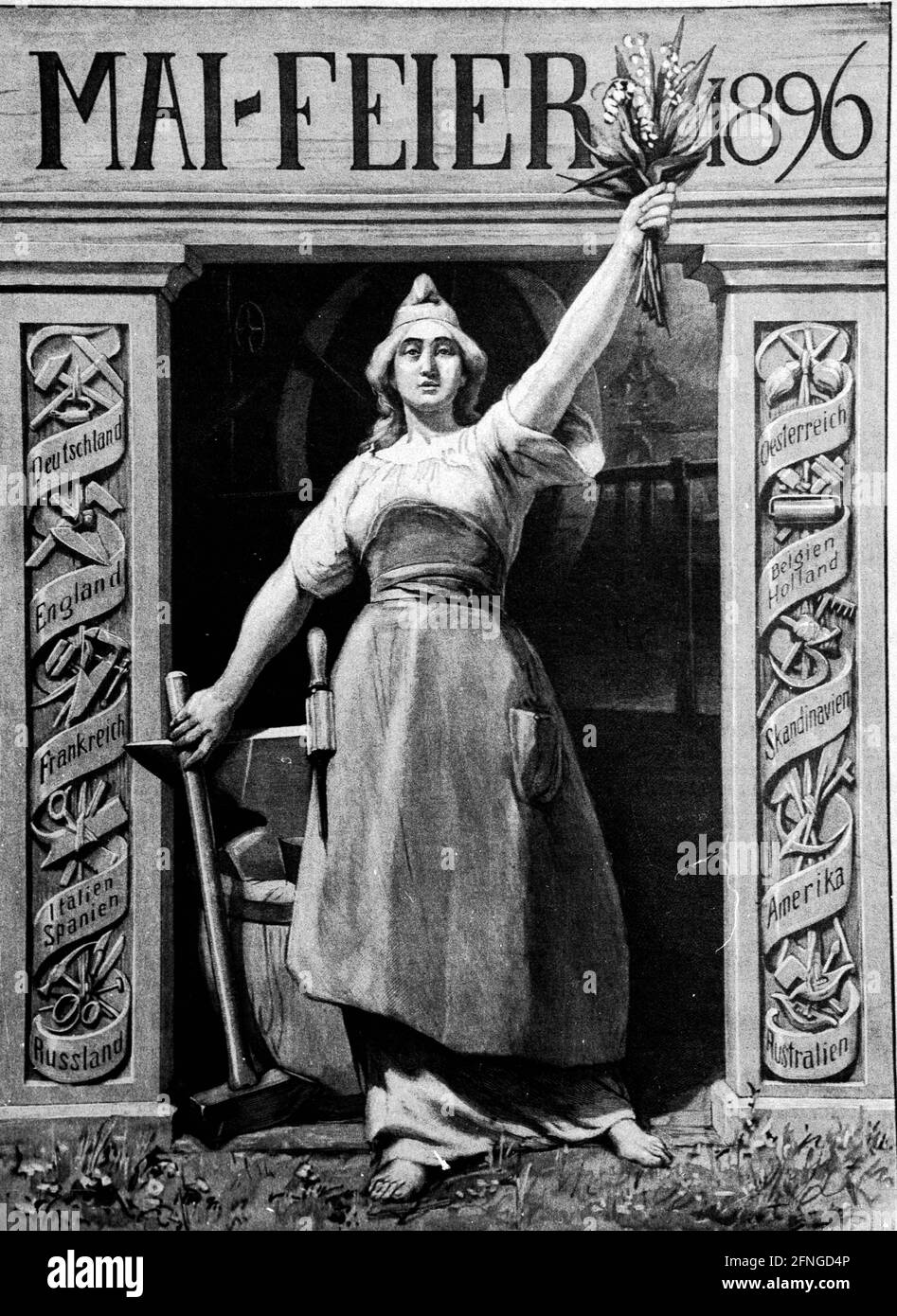 Berlin / Trade Unions / History / 1896 Posters and Newspaper Titles for ...