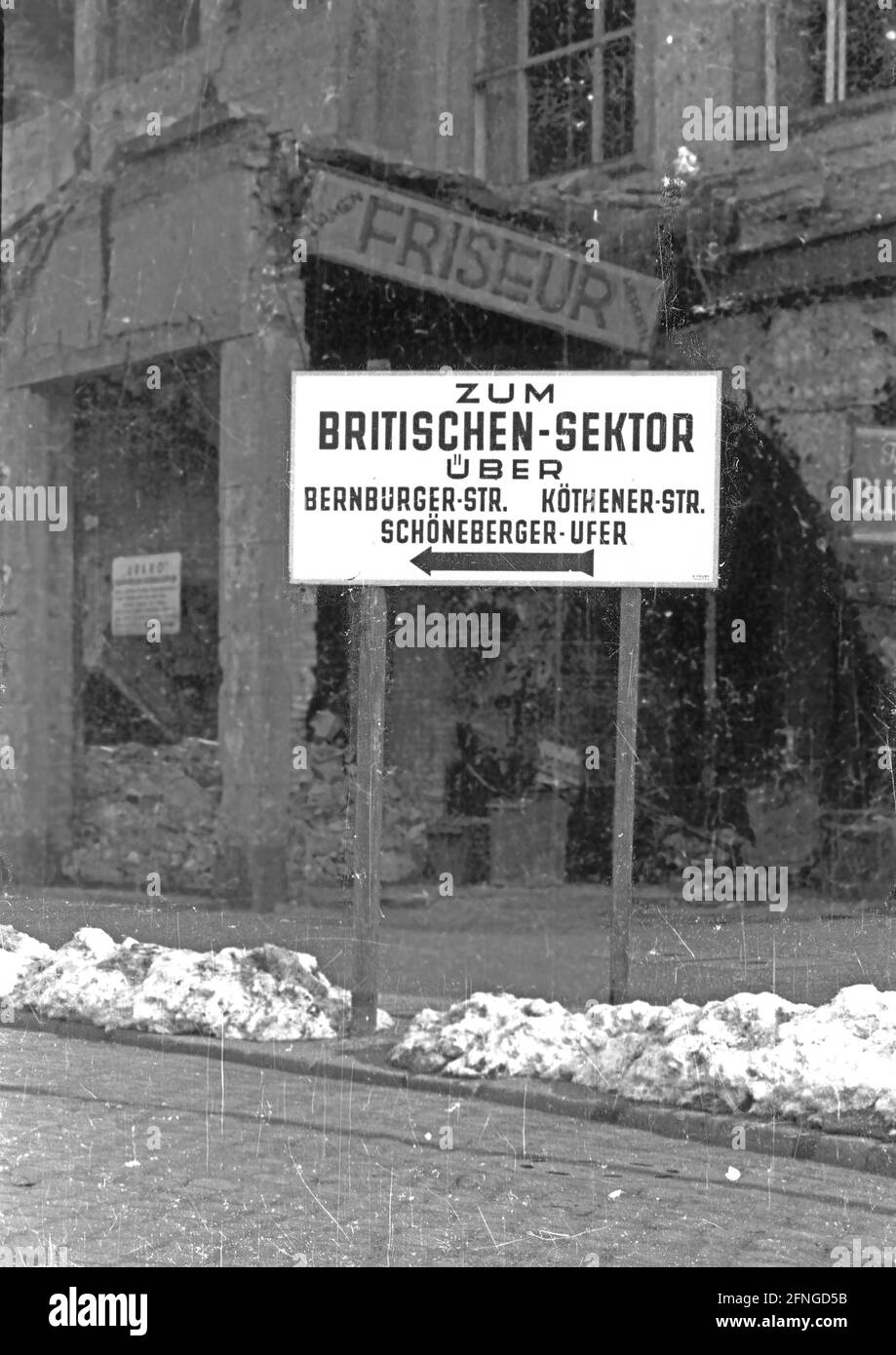 British sector berlin 1946 Black and White Stock Photos & Images - Alamy