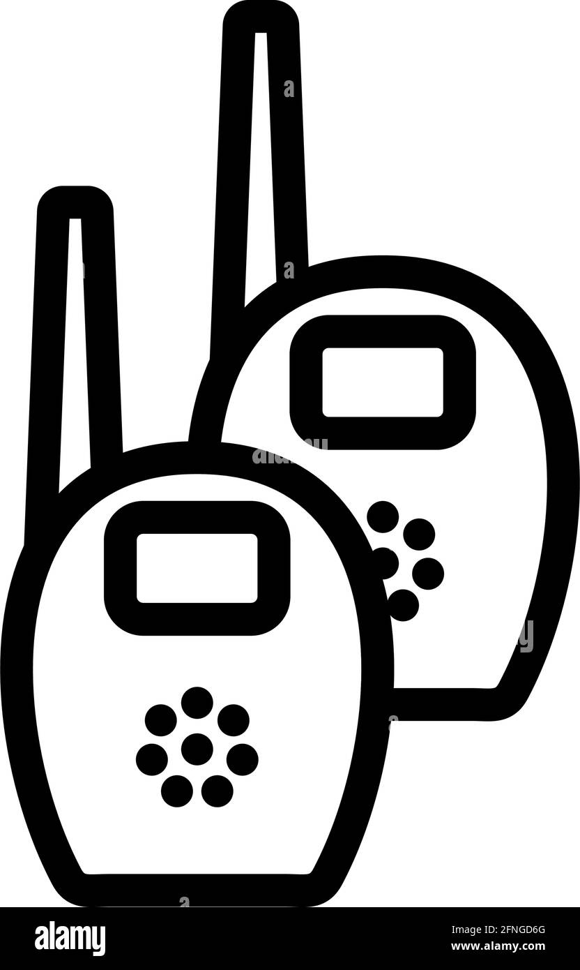 Baby Radio Monitor Icon. Editable Bold Outline Design. Vector ...