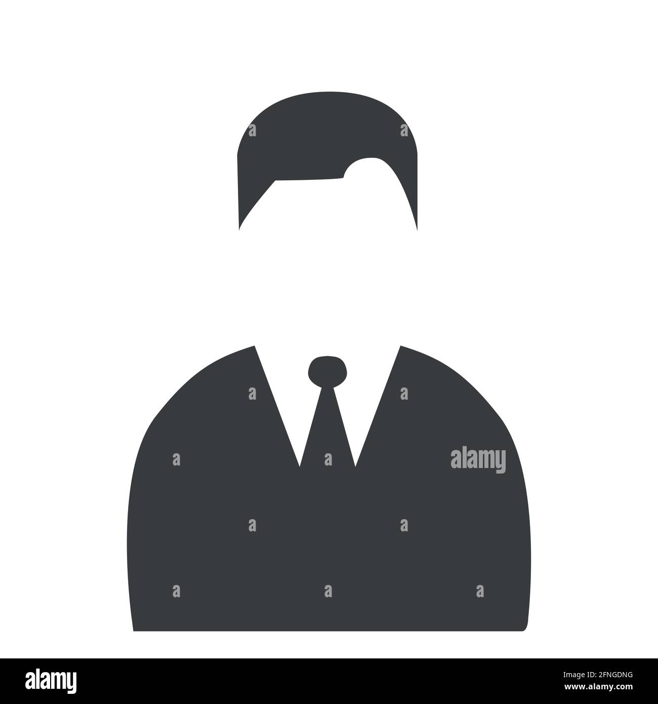 Man head icon silhouette. Male and female avatar profile sign, face ...